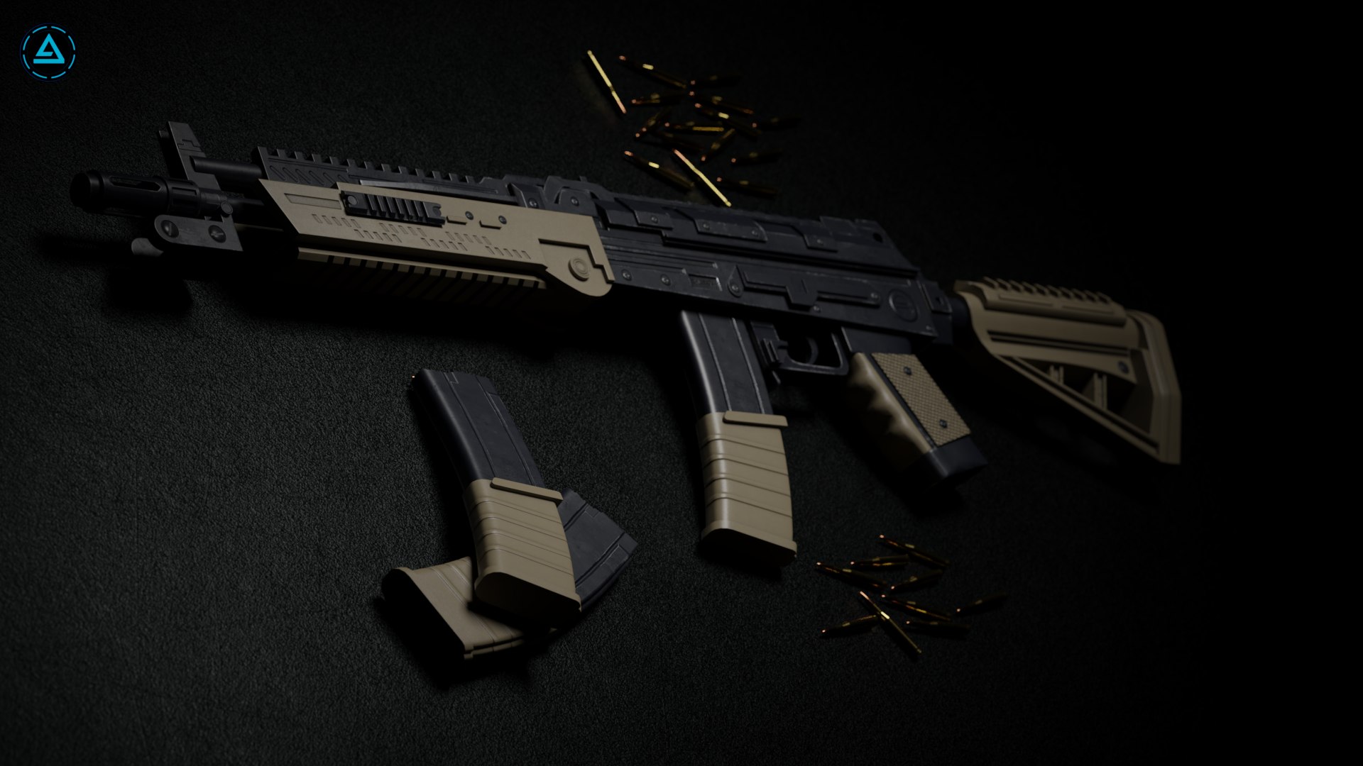 3D AKH 21 Rifle Low-poly Model - TurboSquid 1927034