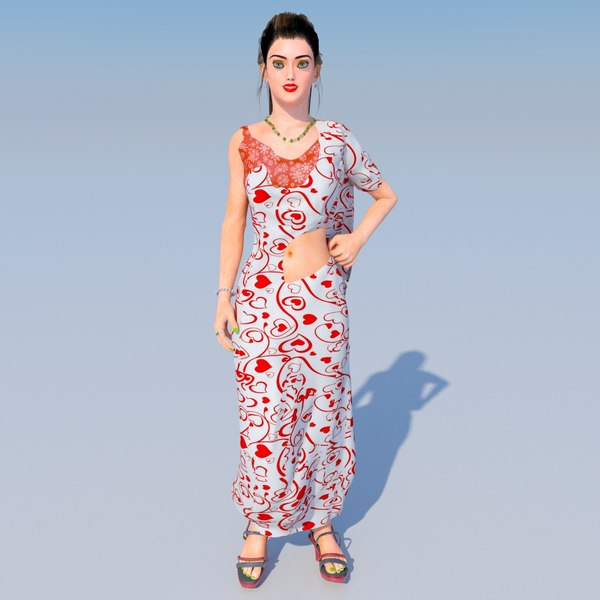3D Saree Models | TurboSquid