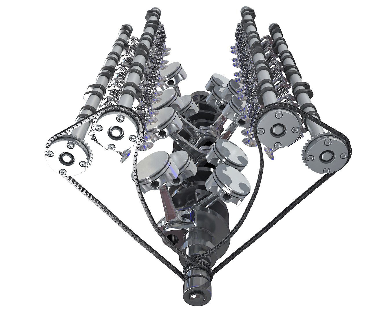 Rigged v12 engine cylinders 3D model - TurboSquid 1384006