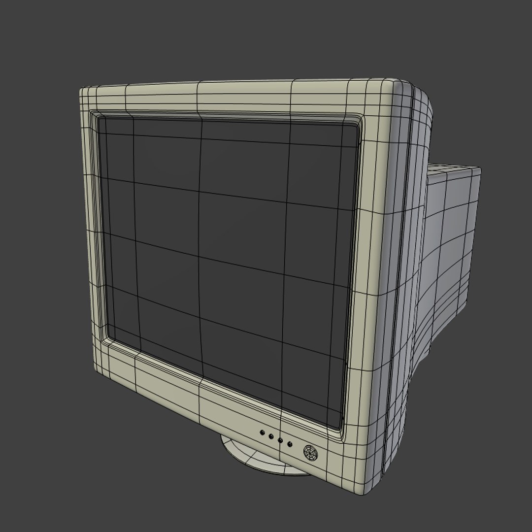 Crt Monitor 3d Dxf