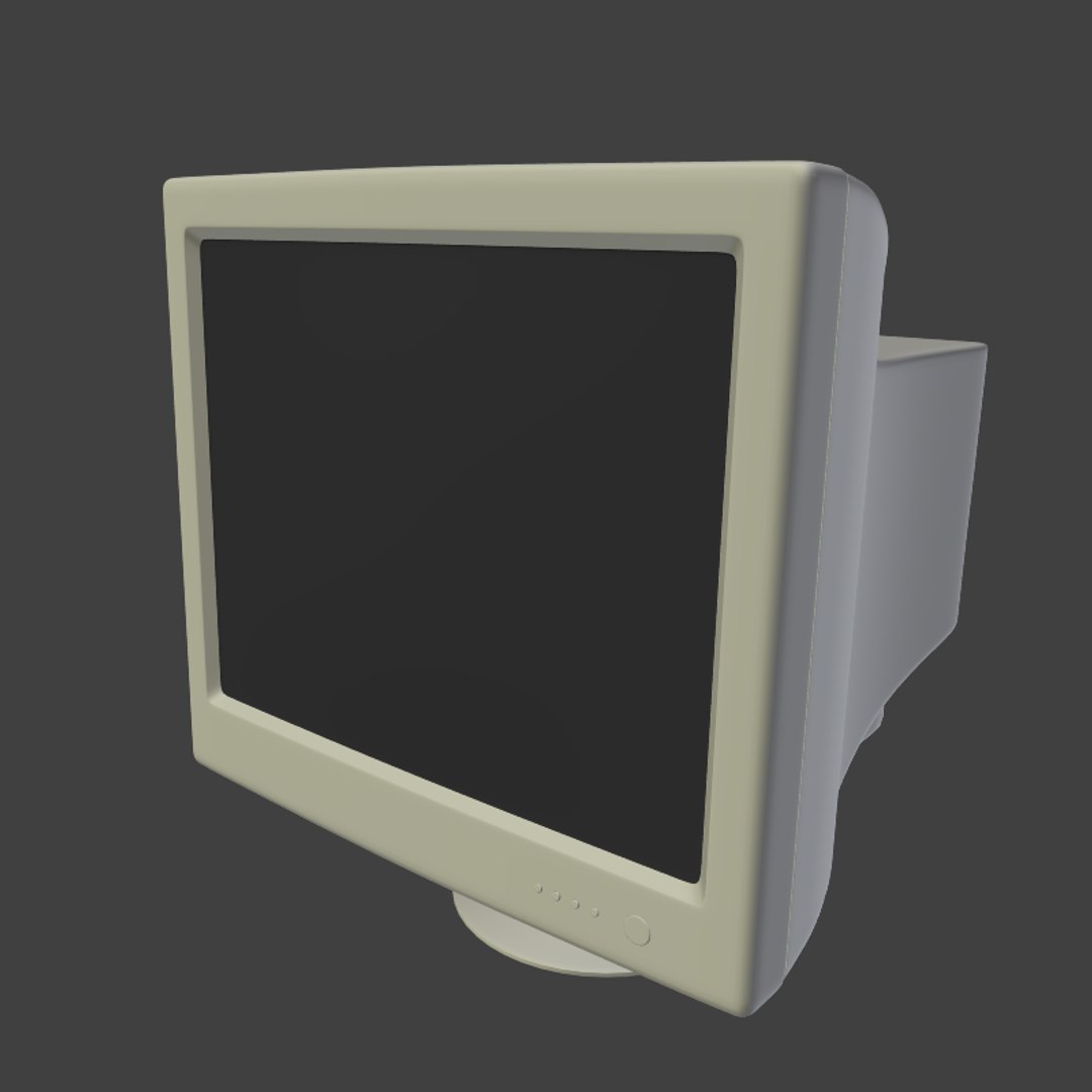 Crt Monitor 3d Dxf