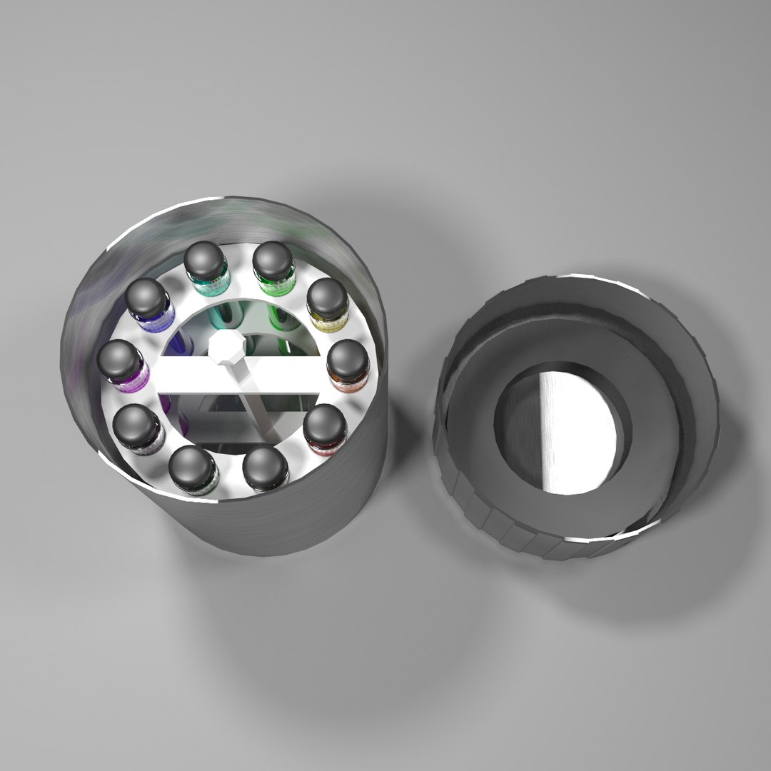 Sci-fi Test Tubes Set 3d Max