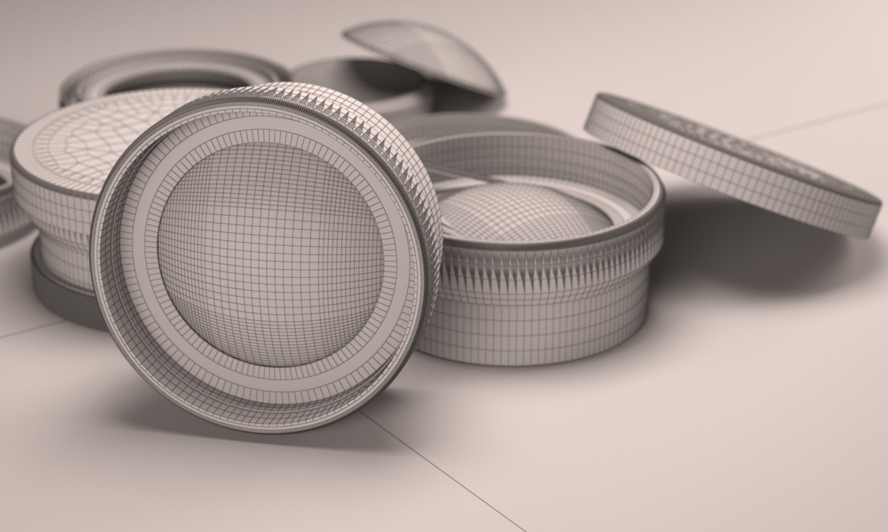 3d Model Of Macro Lens 58 Mm