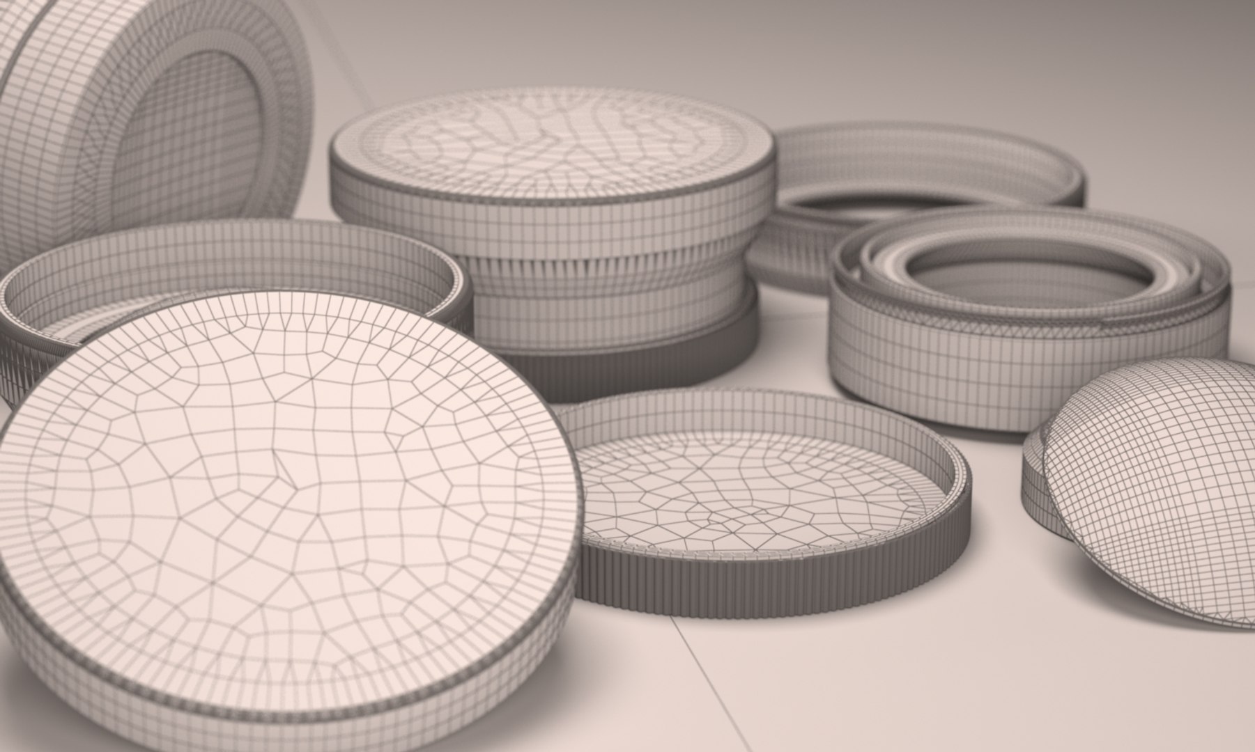 3d Model Of Macro Lens 58 Mm