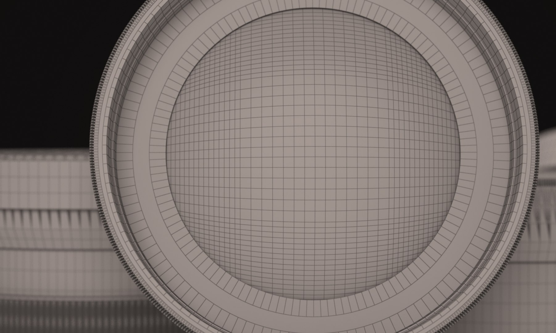 3d Model Of Macro Lens 58 Mm