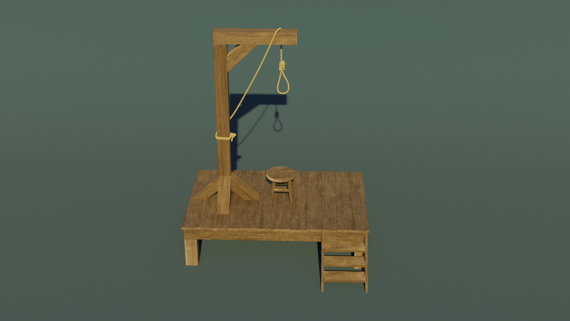 Wooden Gallows 3D Model - TurboSquid 1713198