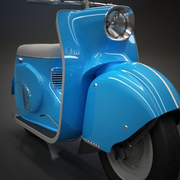 3d scooter vintage