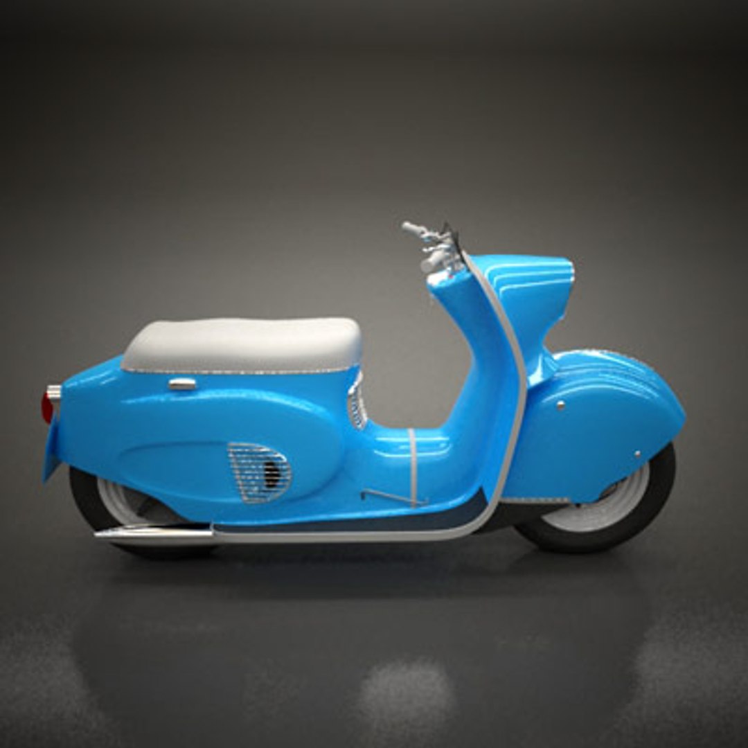 3d scooter vintage