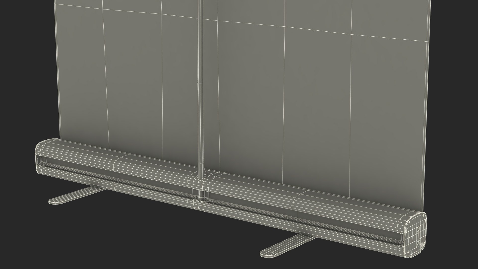 Retractable Banner Stand With Fabric Banner 3D Model - TurboSquid 2237044