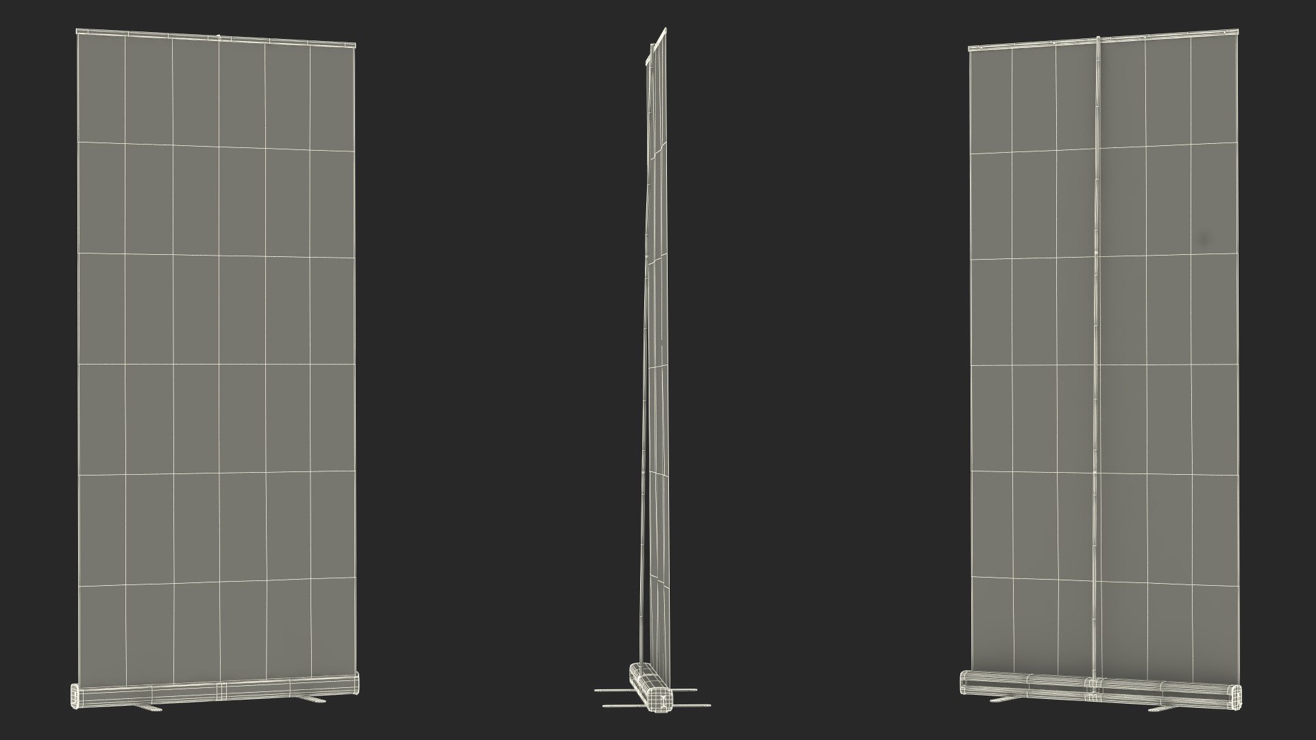 Retractable Banner Stand With Fabric Banner 3D Model - TurboSquid 2237044