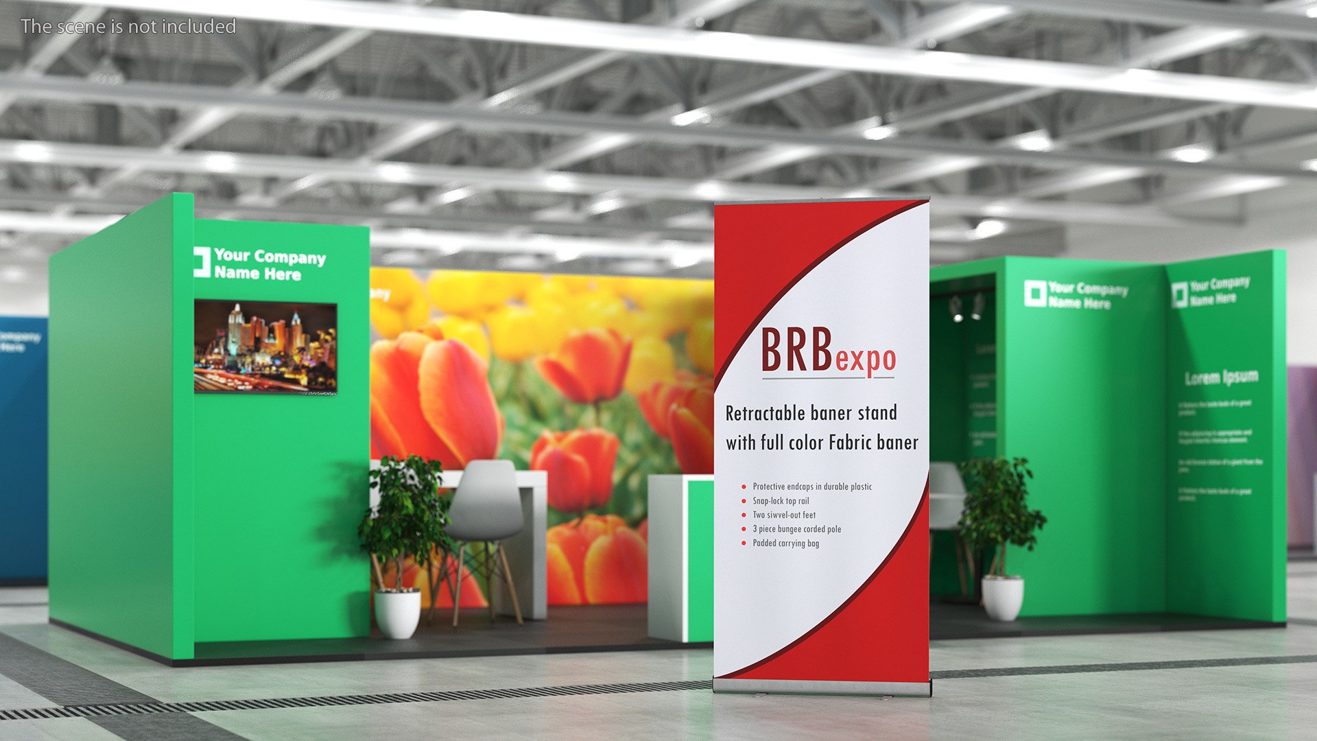 Retractable Banner Stand With Fabric Banner 3D Model - TurboSquid 2237044