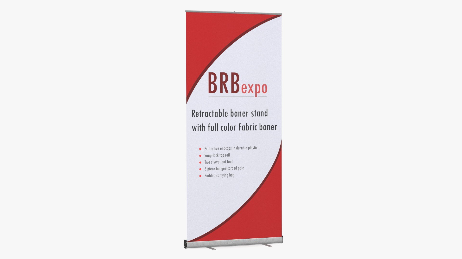 Retractable Banner Stand With Fabric Banner 3D Model - TurboSquid 2237044