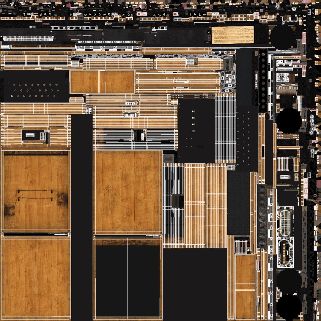 3D Old Wooden Case Model - TurboSquid 1851848