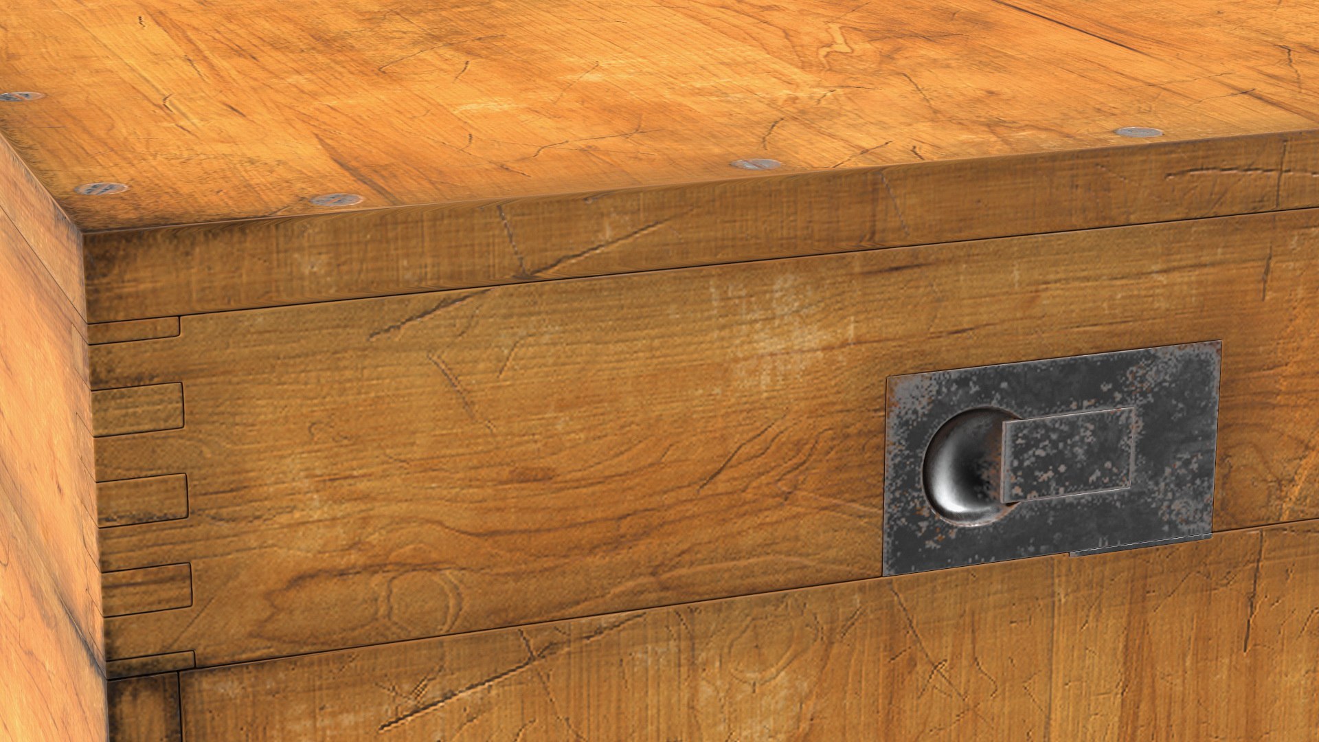 3D Old Wooden Case Model - TurboSquid 1851848