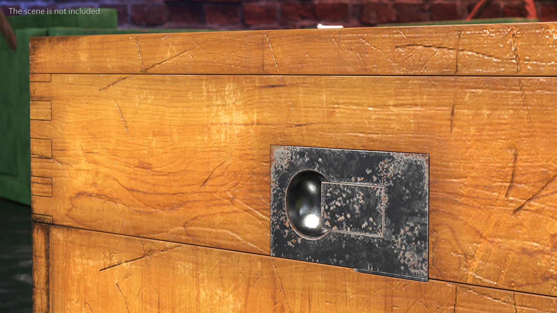 3D Old Wooden Case Model - TurboSquid 1851848