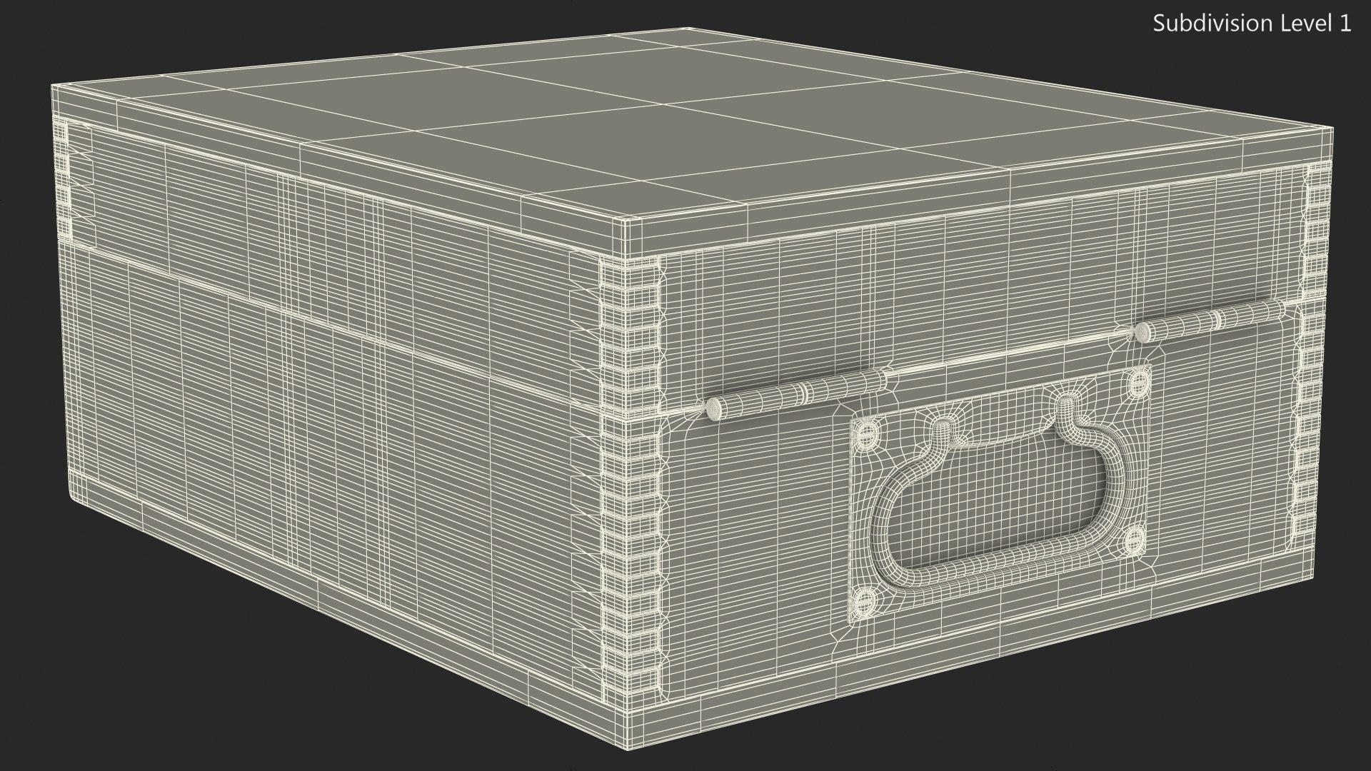 3D Old Wooden Case Model - TurboSquid 1851848