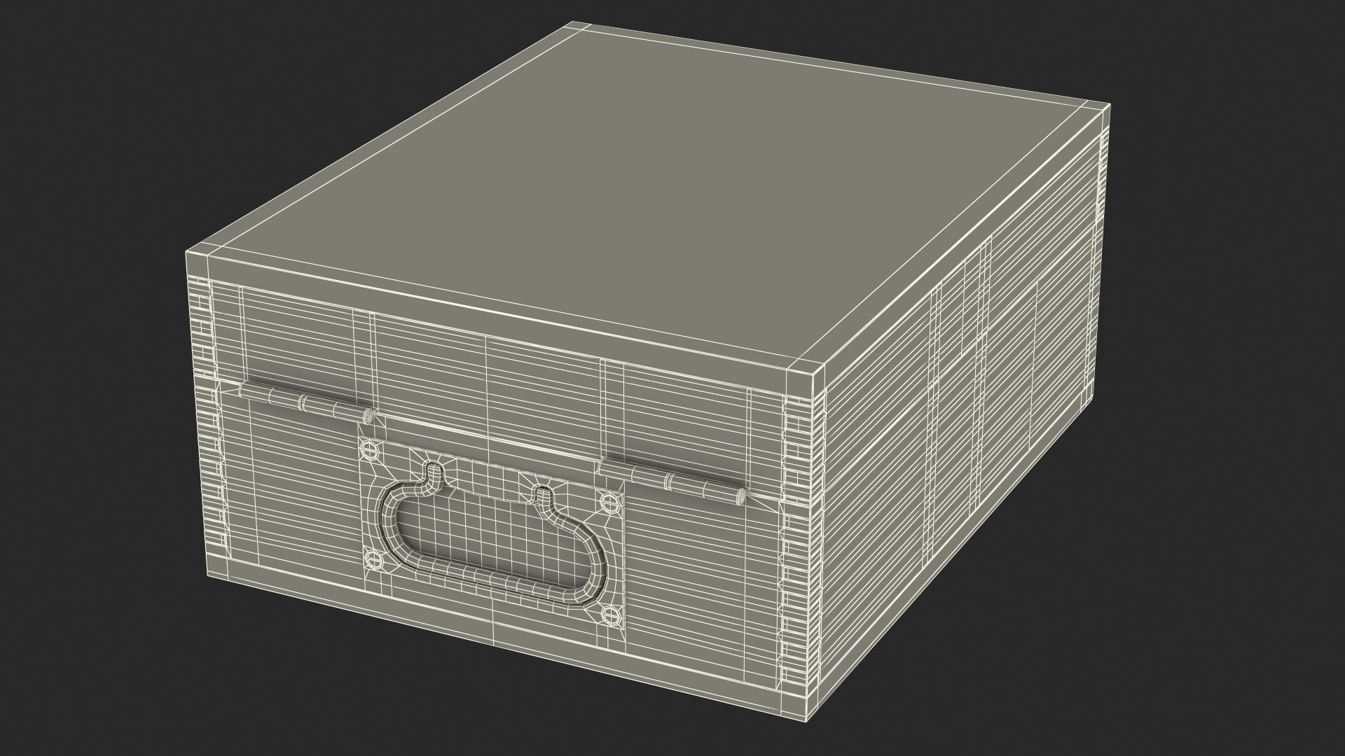 3D Old Wooden Case Model - TurboSquid 1851848