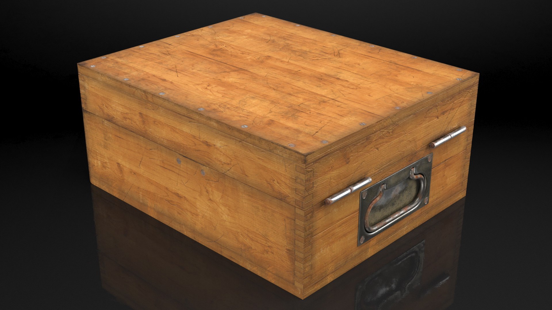 3D Old Wooden Case Model - TurboSquid 1851848