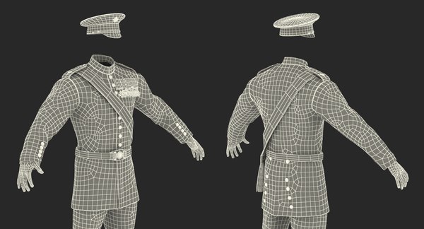 3d 3ds irish guard sergeant uniform