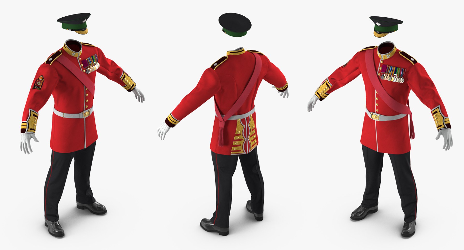 3d 3ds Irish Guard Sergeant Uniform