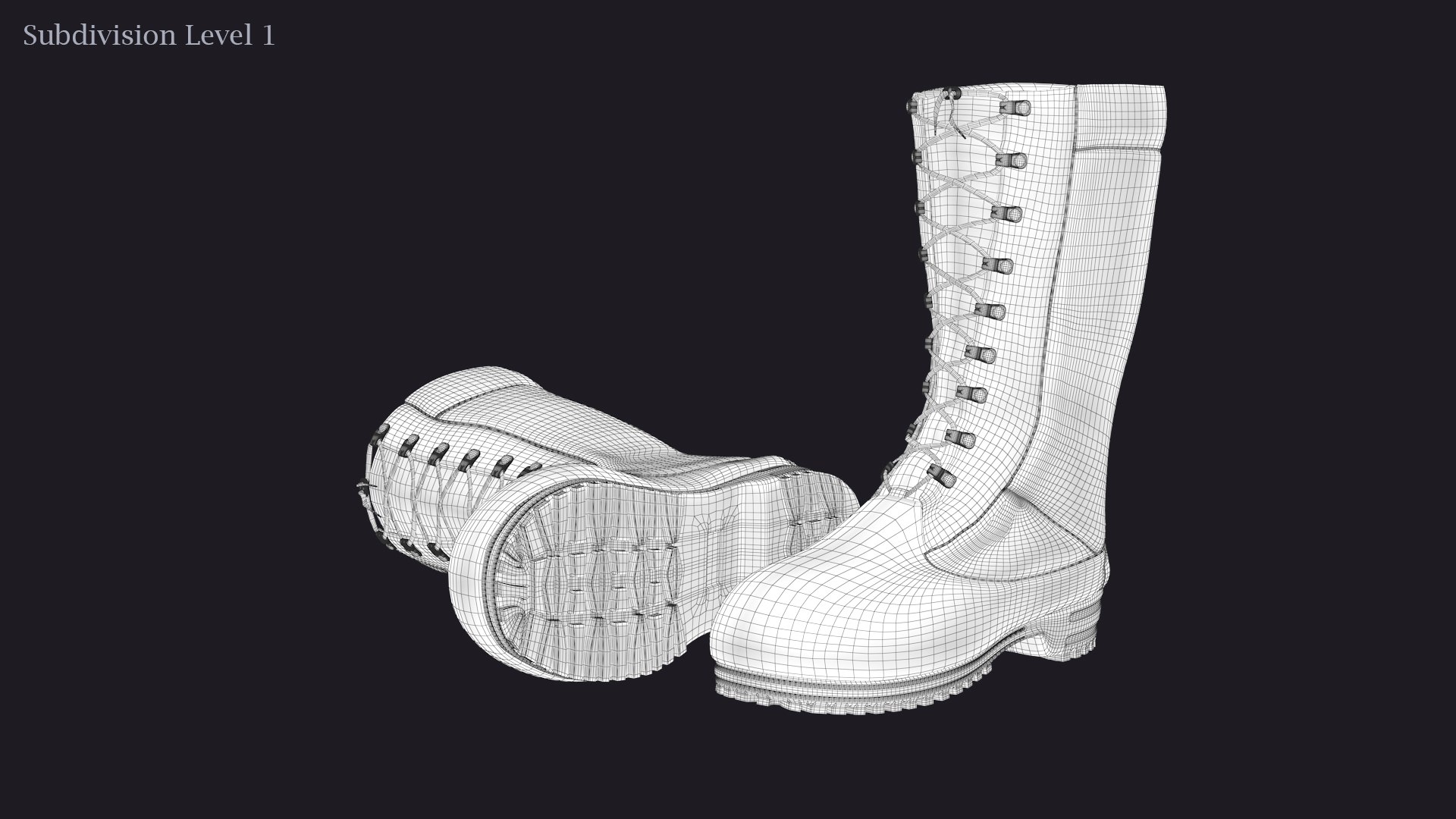 Boots model - TurboSquid 1480086