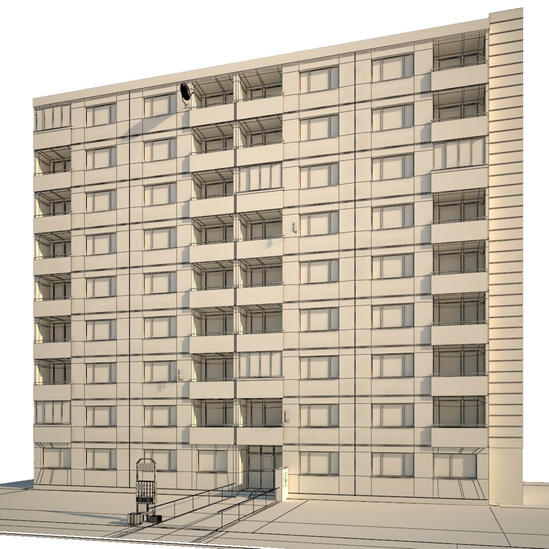 3d Flat Building