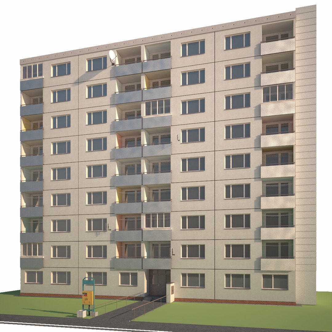 3d Flat Building