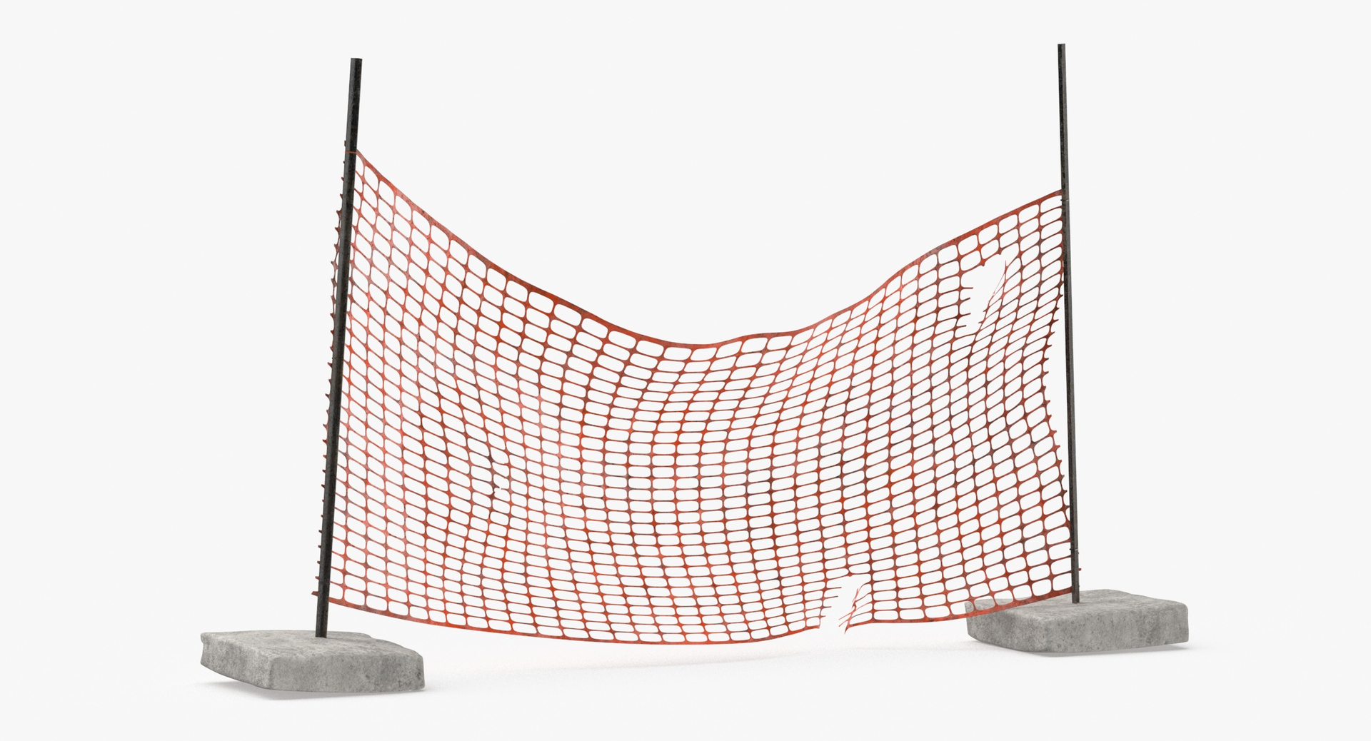 Safety Netting Short Damaged 3D - TurboSquid 1866023
