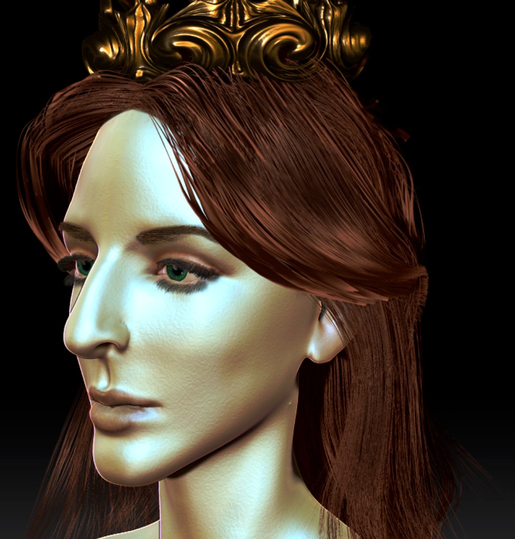 Female Head Model - TurboSquid 1611945
