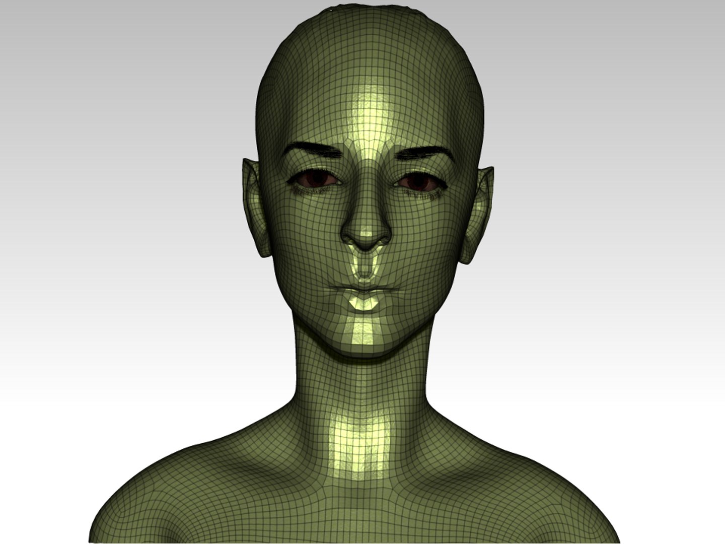 Female Head Model - TurboSquid 1611945