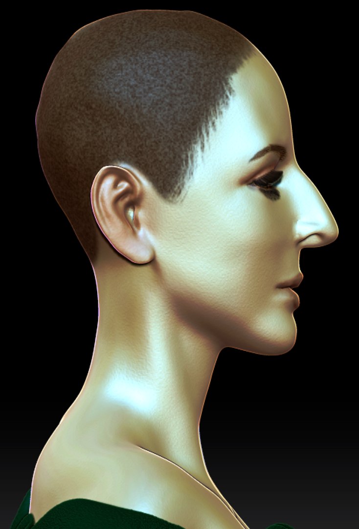 Female Head Model - TurboSquid 1611945