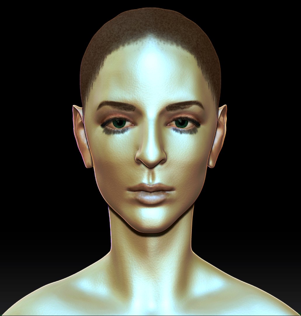 Female Head Model - TurboSquid 1611945