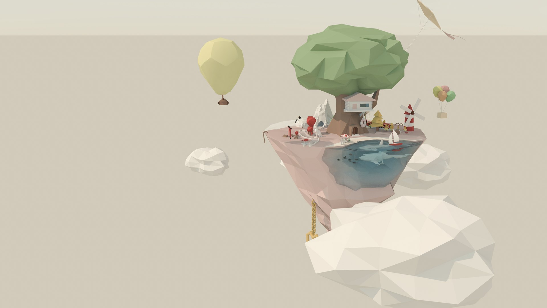 3D suspended model - TurboSquid 1340498