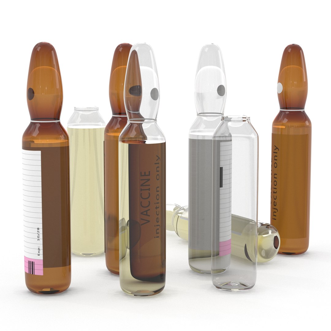 Medicine ampules model - TurboSquid 1642726