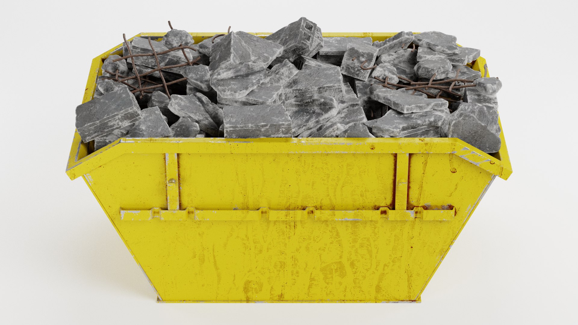 Skips With Waste 3D Model - TurboSquid 2191981