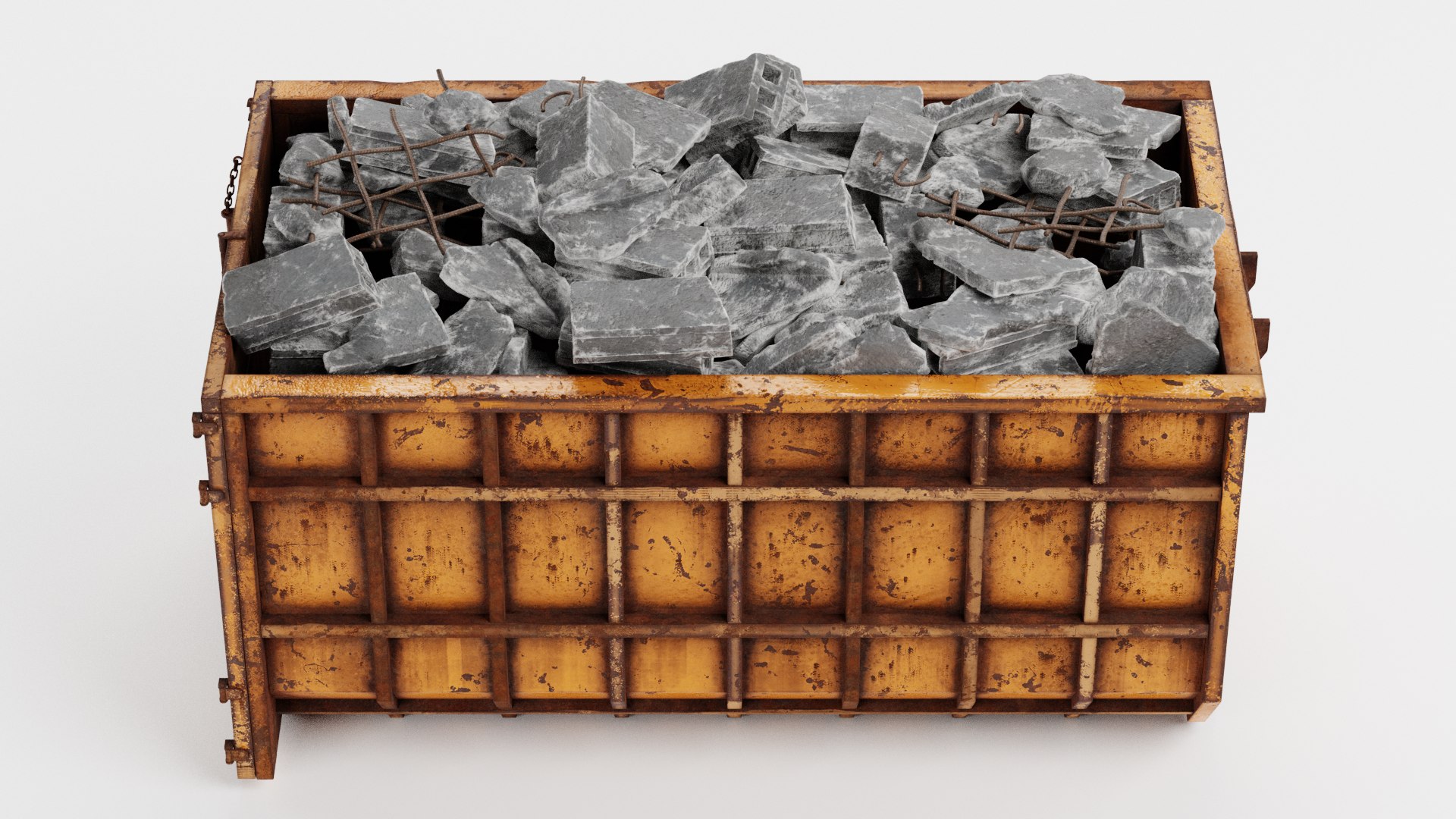 Skips With Waste 3D Model - TurboSquid 2191981