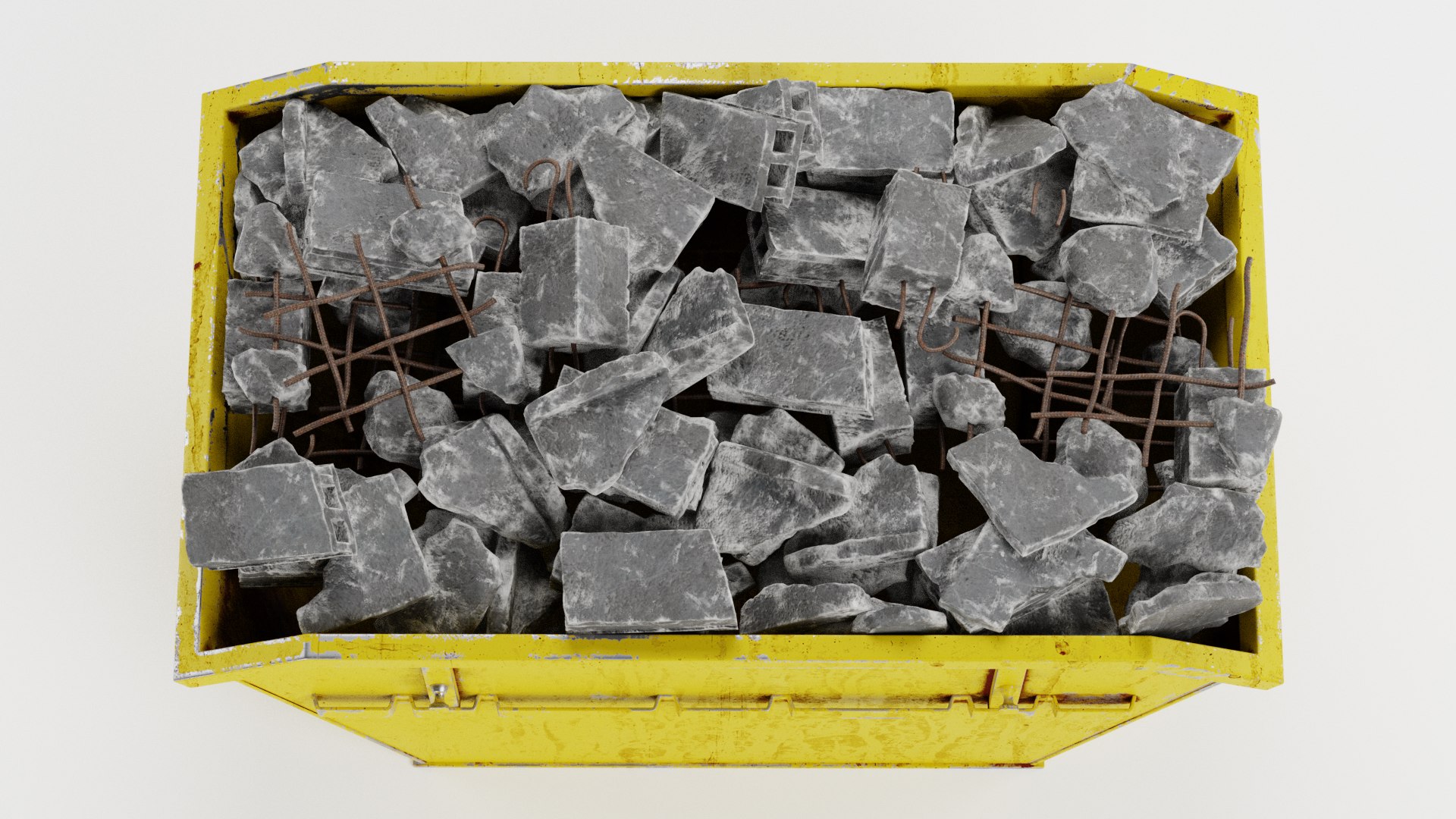 Skips With Waste 3D Model - TurboSquid 2191981