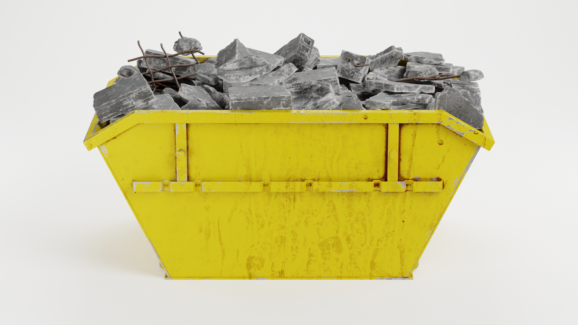 Skips With Waste 3D Model - TurboSquid 2191981