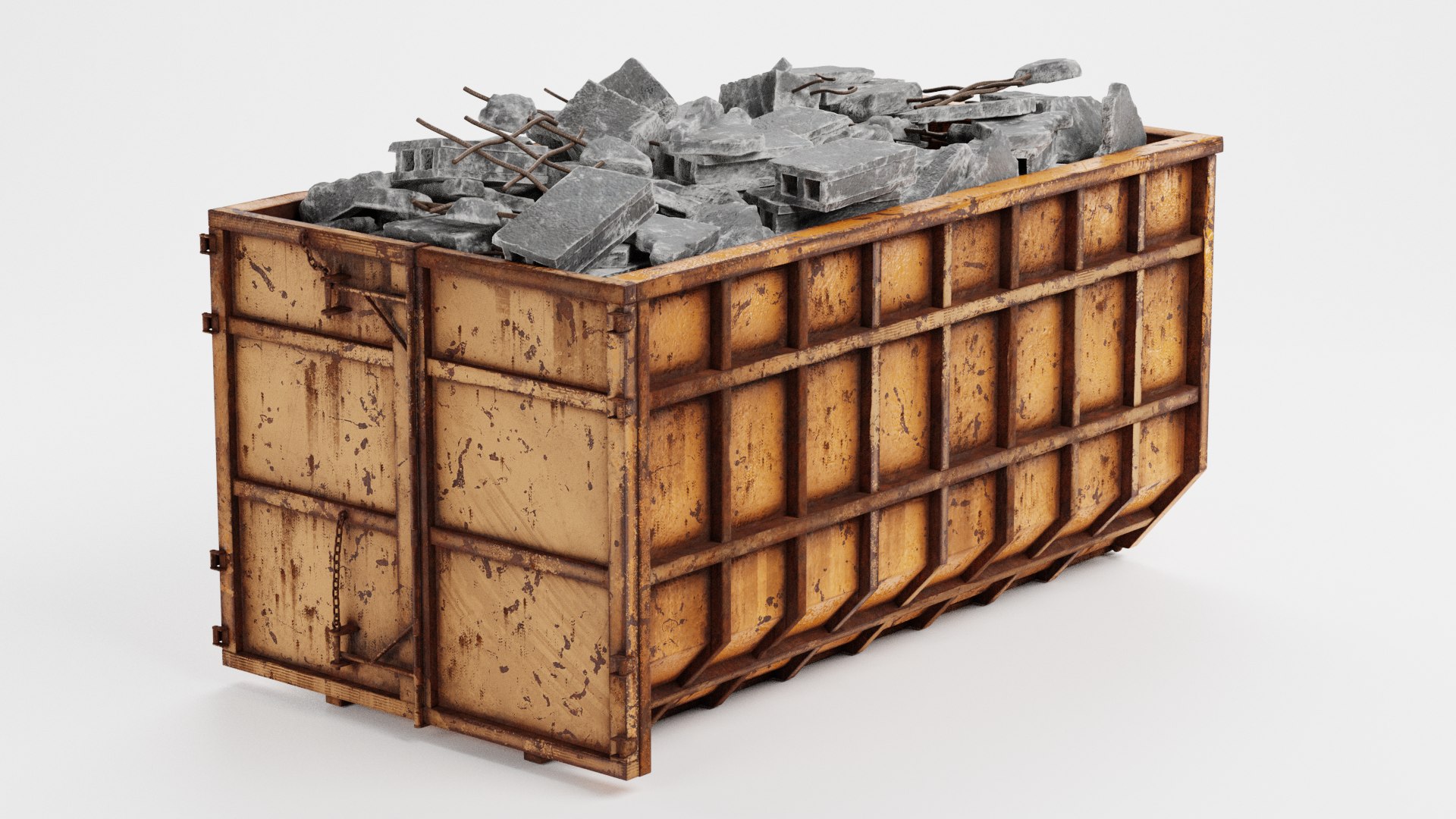 Skips With Waste 3D Model - TurboSquid 2191981