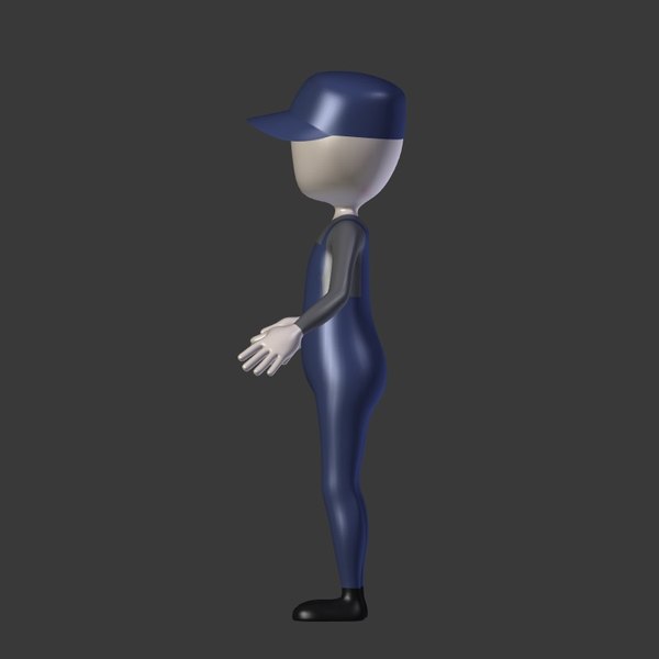 3D cartoon mechanic - TurboSquid 1390422