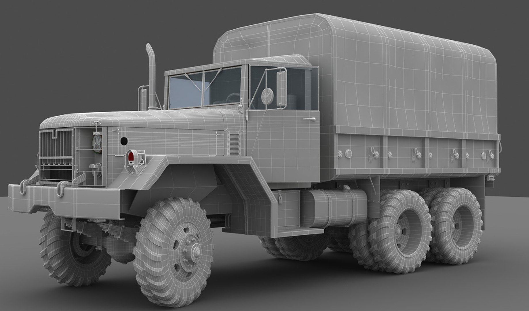 M35 Ww2 Truck 3d Model