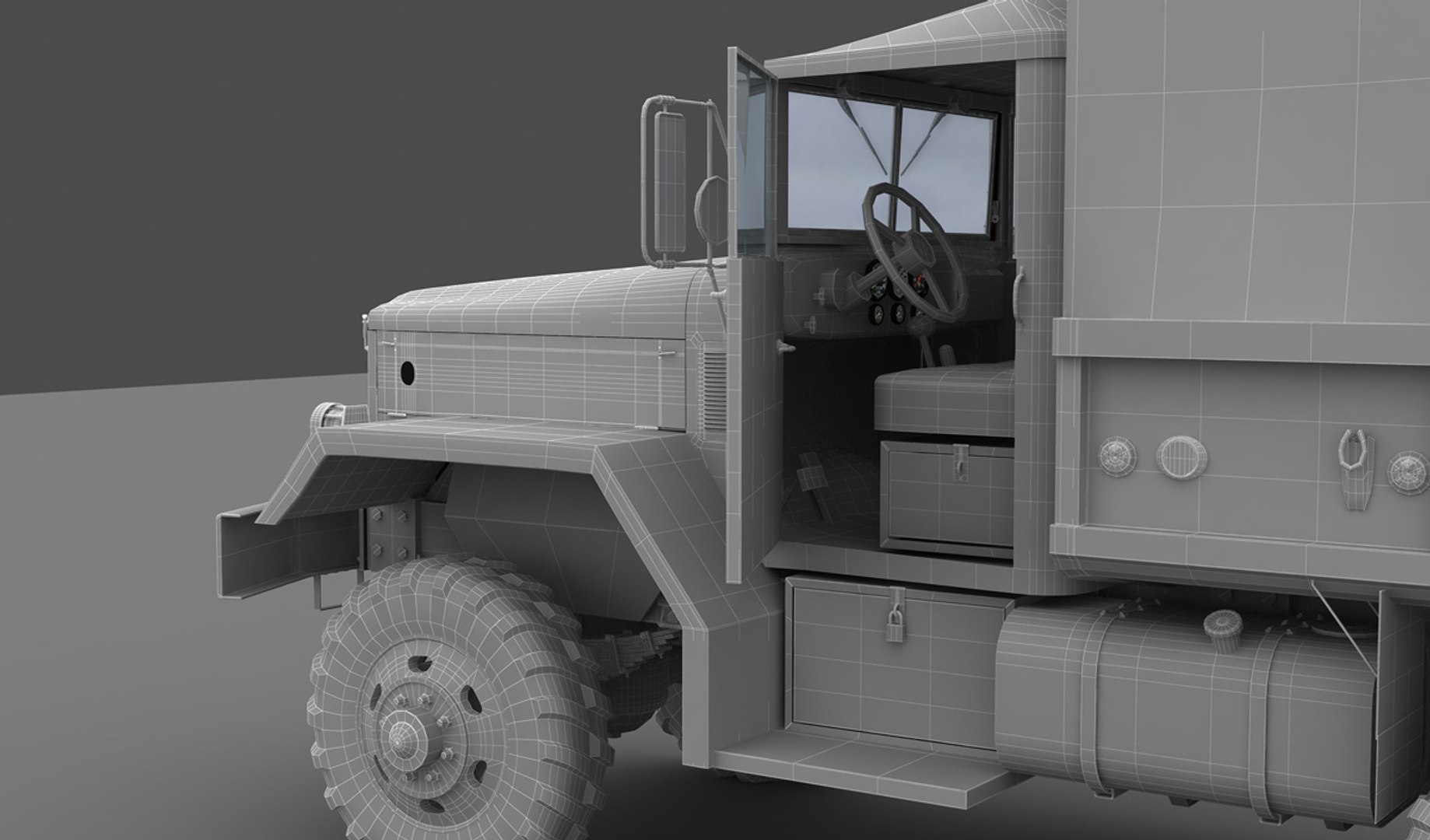 M35 Ww2 Truck 3d Model