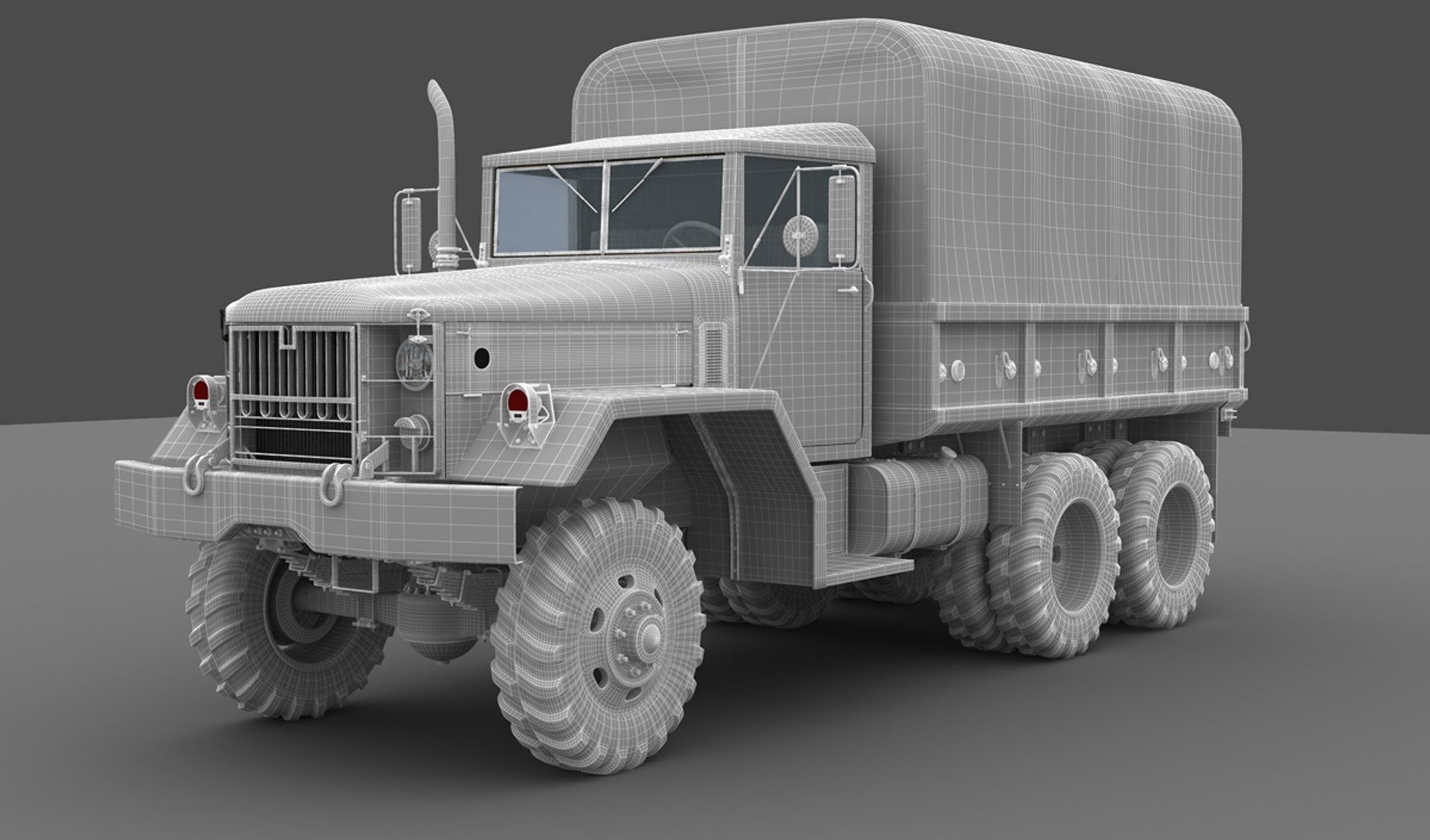 M35 Ww2 Truck 3d Model