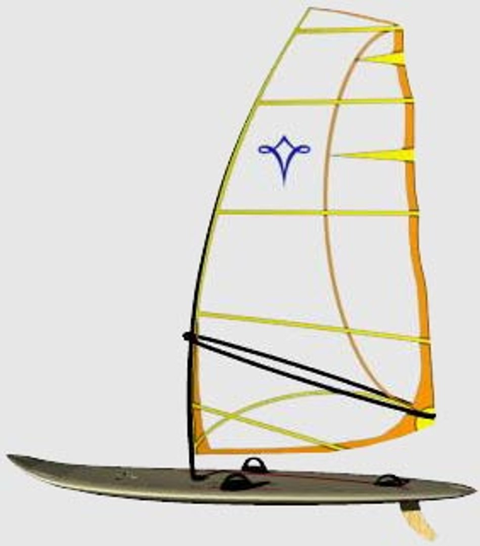 3d Model Windsurfer Sailboard