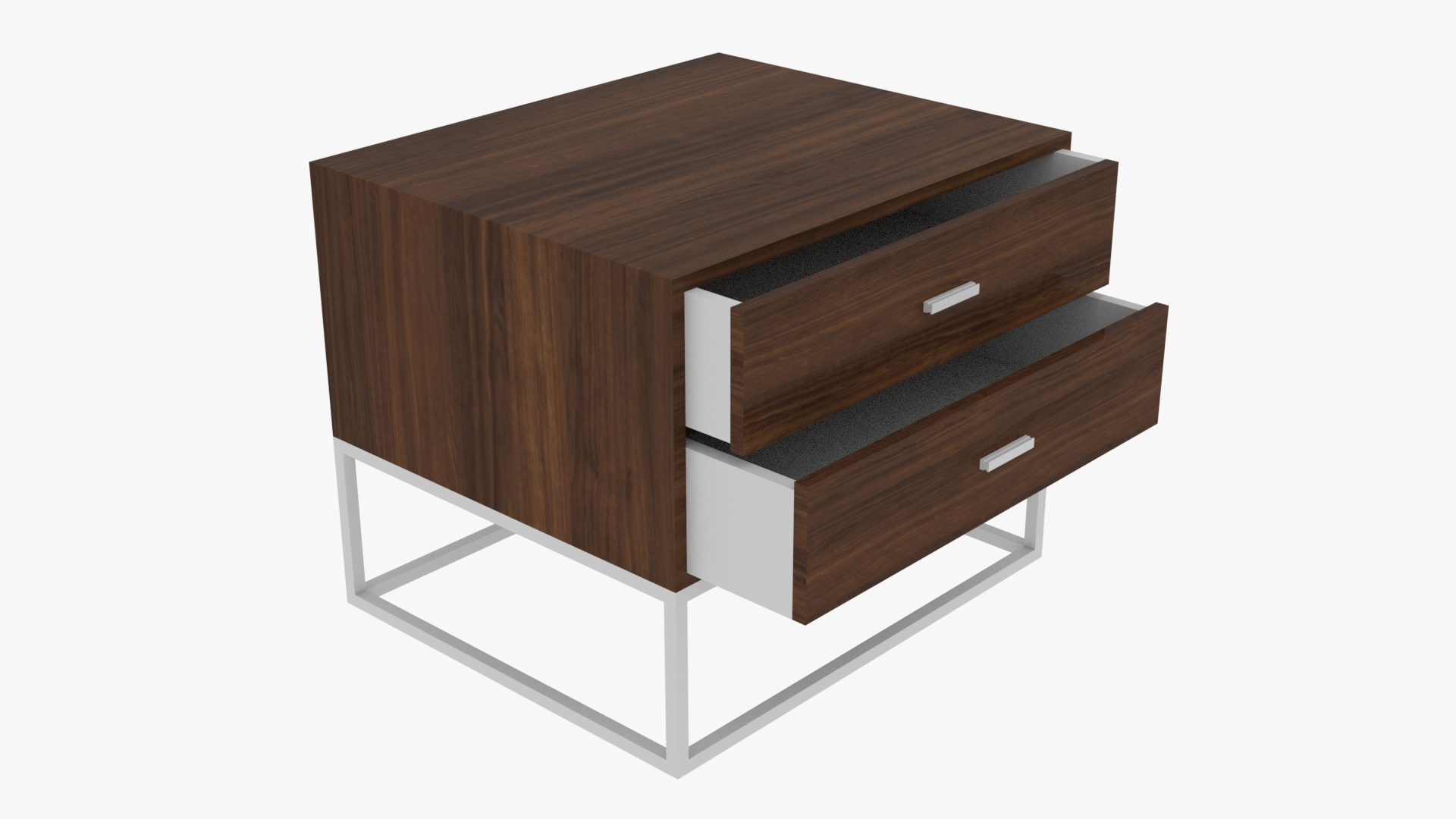 3D Side Table With HPL Brown Texture - TurboSquid 1947834