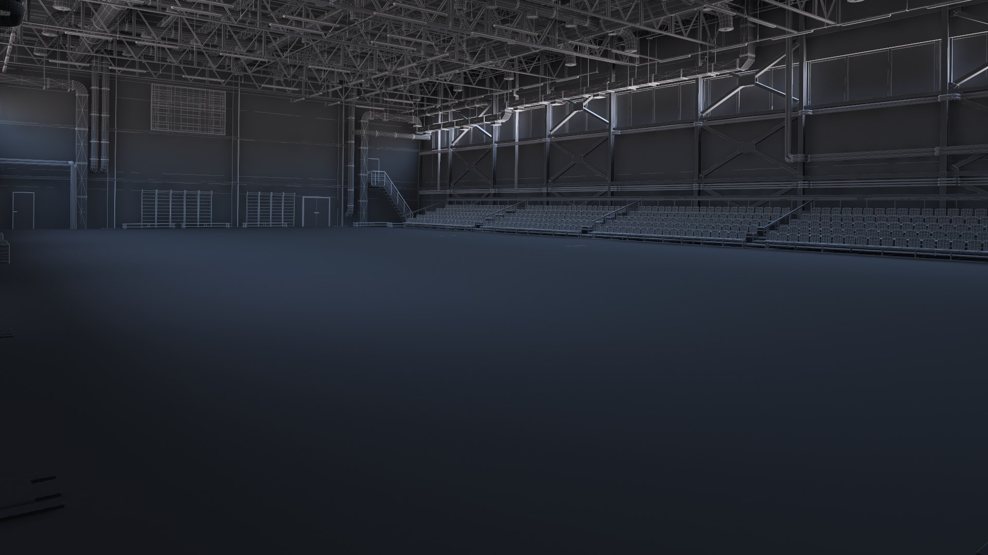 Indoor Base Arena 1 3D model - TurboSquid 2015541