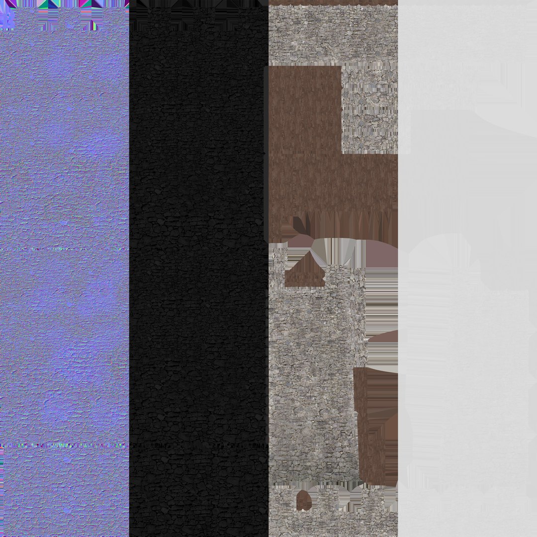 Medieval Wall Segment 02 3D Model - TurboSquid 2130718