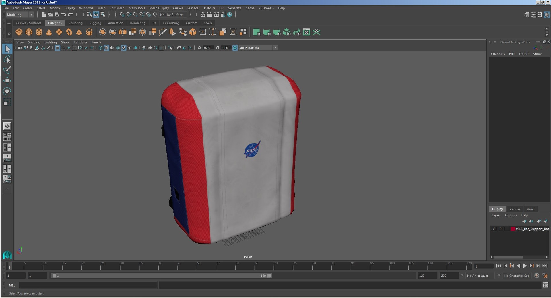 3D xpls life support backpack - TurboSquid 1624055