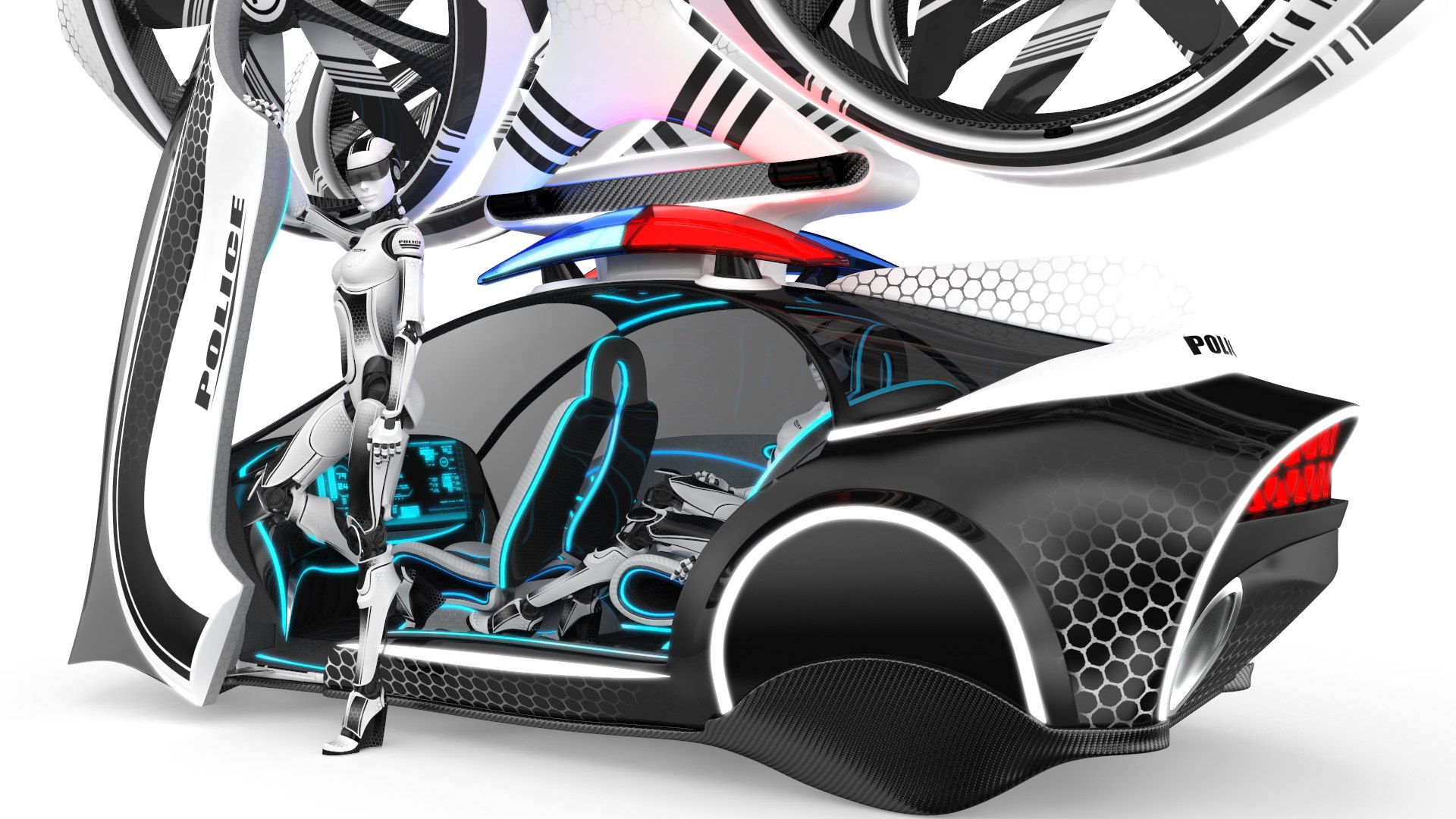 Sci-Fi Futuristic Police Patrol Rig Model - TurboSquid 1726852