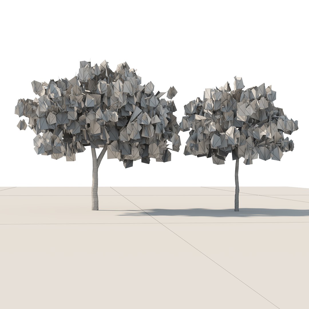 3D Low Poly Arabian Ghaf Trees Of Emirates - TurboSquid 2102769